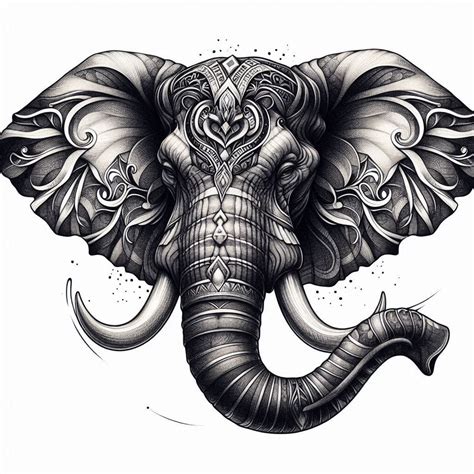 Elephant Tattoo Design Black And White Elephant Tattoo Elephant
