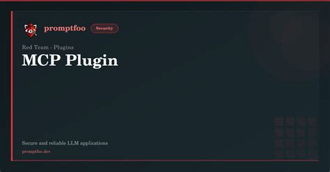 MCP Plugin Promptfoo
