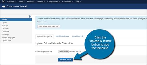 How To Install A Joomla Template GreenGeeks