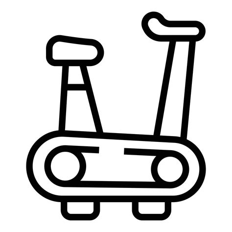 Exercise Bike Icon Outline Vector Shoe Interior 15099144 Vector Art At Vecteezy