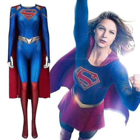 Superhero Womens Supergirl Kara Zor E Girl Of Steel Cosplay Costume