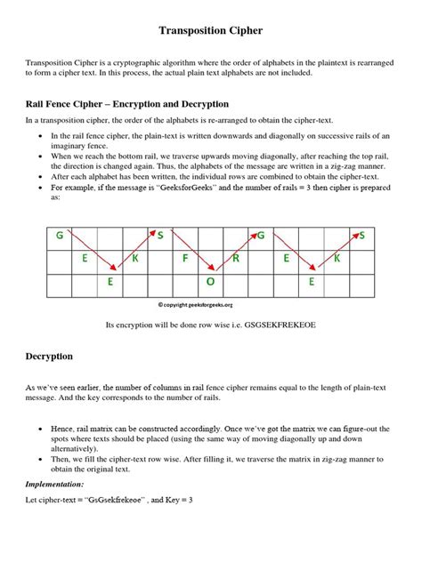 transposition cipher pdf