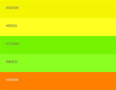 Color Amarillo Pie Chart Yellow Color Palettes Color Combinations