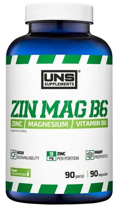 UNS Supplements Zin Mag B6 цинк магний В6 90 капс.
