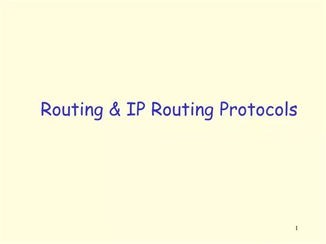 PPT Routing IP Routing Protocols PowerPoint Presentation Free Download ID