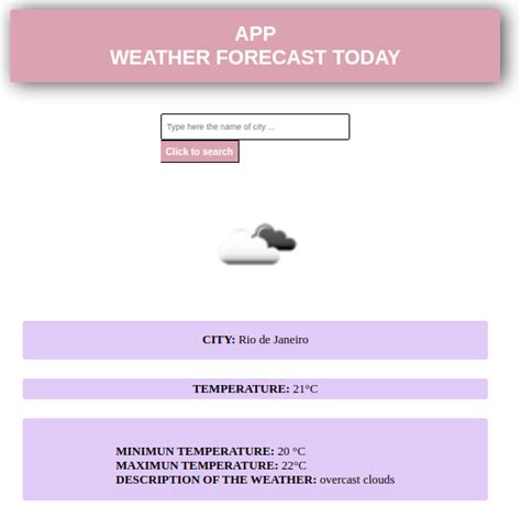 GitHub Renatamoon Weather App Weather Application Made Using Django Framework Python Also