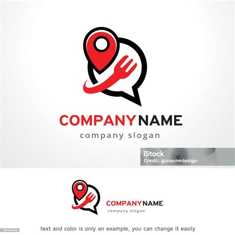 음식 기호 서식 파일 디자인 벡터 상징 디자인 개념 크리에이 티브 기호 아이콘 Brand Name Online Messaging Platform에 대한 스톡 벡터 아트 및