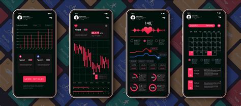 다른 Ui Ux Gui 화면 피트니스 응용 프로그램과 모바일 애플 리 케이 션에 대 한 평면 웹 아이콘 응답 웹사이트 포함 웹 디자인 및 모바일 템플릿 모바일 애플리케이션용