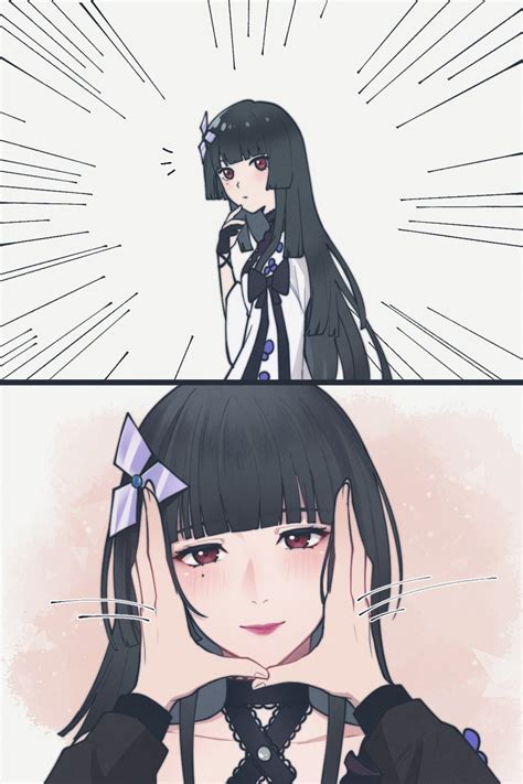 Finger To Own Chin Danbooru