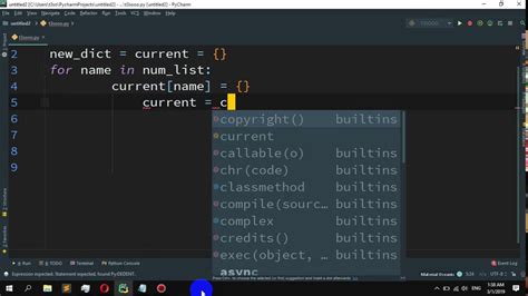 How To Convert A List Into A Nested Dictionary Of Keys In Python Youtube