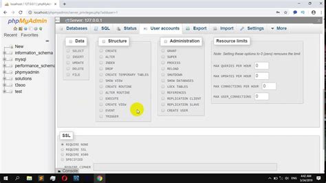How To Add A User In PHPmyAdmin YouTube