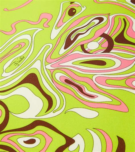 Emilio Pucci Printed Cotton Cushion Multicoloured Editorialist Pucci Print Printed Cotton