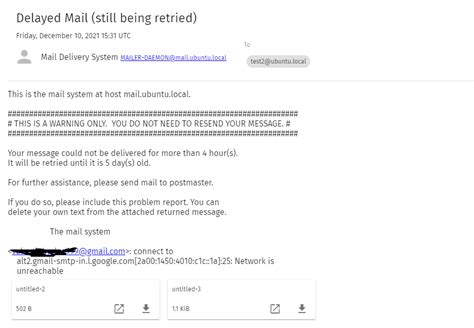 network is unreachable mailcow community