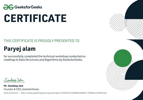 Completed Data Structures And Algorithms Workshop Paryej Alam Posted On The Topic Linkedin