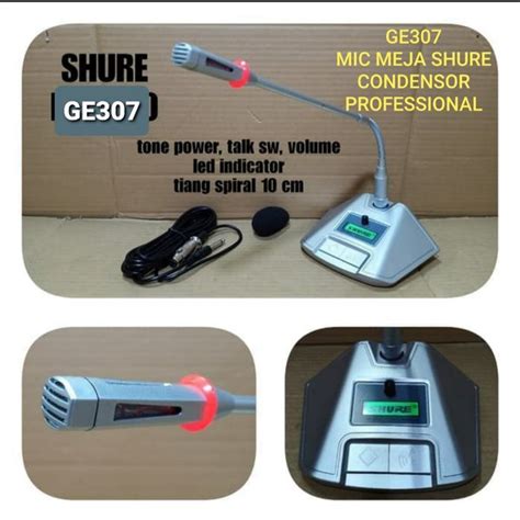 Jual Shure Mic Meja Condenser Mik Table Desk Standing Electret Condesor Microphone Meeting