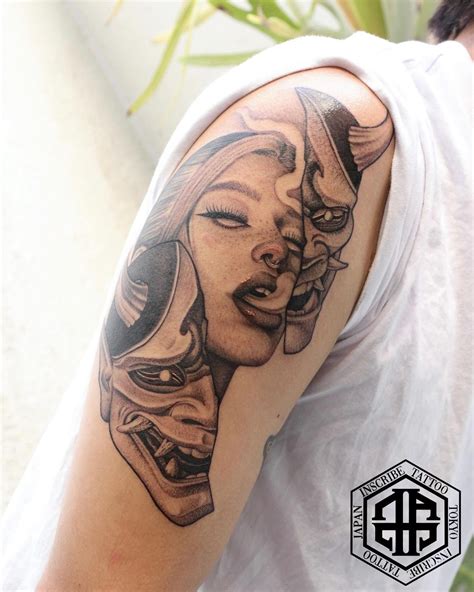 女性 般若 タトゥー ブラック＆グレー Blackandgrey ブラック＆グレー New List ギャラリー 一覧インス