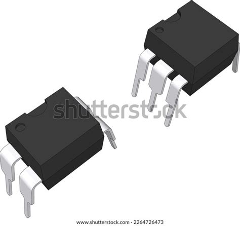 Vector Design Optocoupler Semiconductor Device That Stock Vector Royalty Free 2264726473