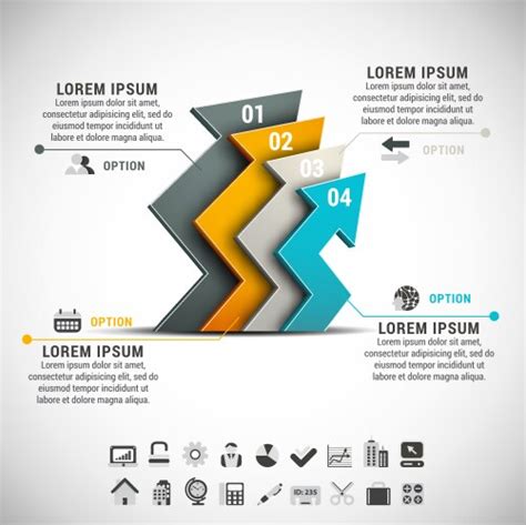 Infographic Timeline Diagram Template Royalty Free Vector