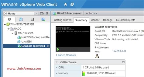 Nakivo Testing Flash Vm Boot Feature Unixarena