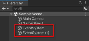 UnityThere can be only one active Event System コガネブログ