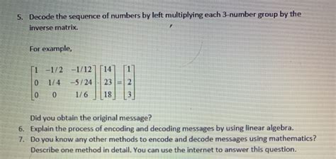 Solved Choose A Message That You Want To Encode It Chegg