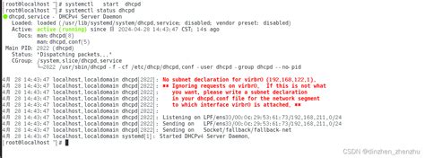 linux网络配置以及dhcp linux配置dhcp csdn博客