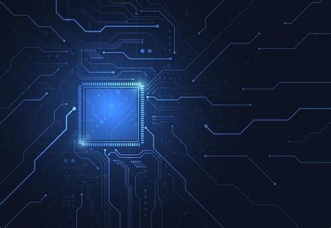 기술 회로 기판 텍스처와 추상적 인 배경 전자 마더 보드 일러스트 통신 및 엔지니어링 개념 벡터 일러스트 레이 션 프리미엄 벡터