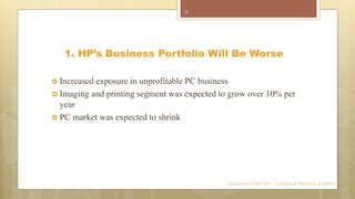 Case Study Analysis Hp And Compaq Pdf Mergers And Acquisitions Business Banking Finance