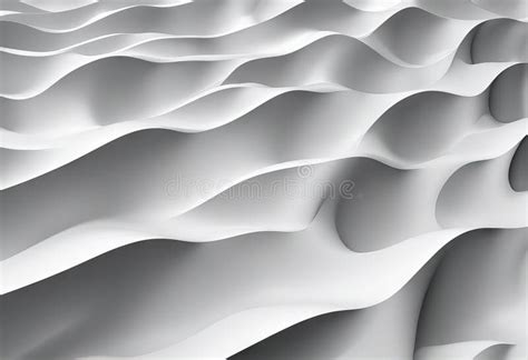Abstract Wavy 3d Mesh On A White Background Geometric Dynamic Wave Technology Wireframe