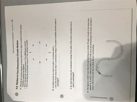 solved 3 vectors and motion in two dimensions 3 1 using