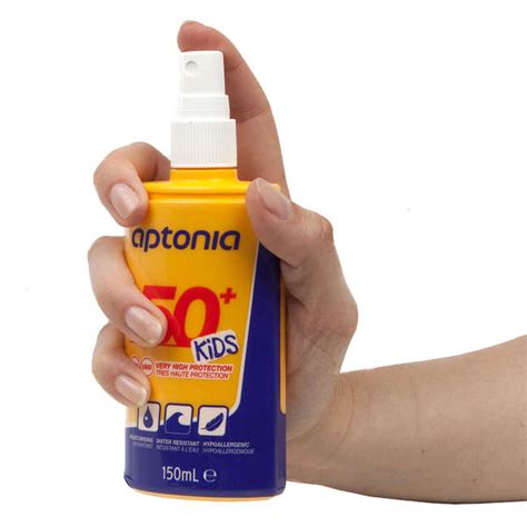 СЛЪНЦЕЗАЩИТЕН СПРЕЙ SPF 50+, 150 МЛ APTONIA - Decathlon