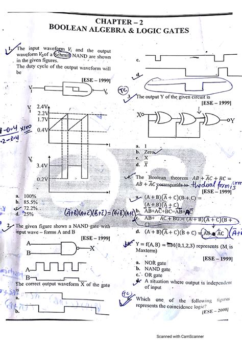 Boolean Algebra Logic GATE K MAP Master Of Computer Application Studocu