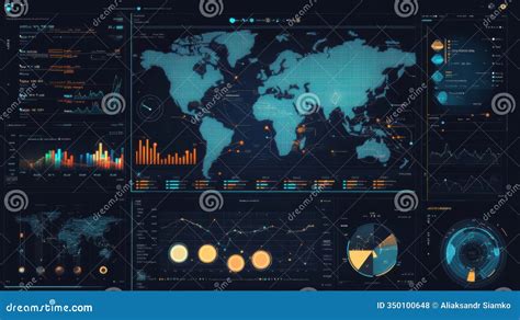 Visual Representation Of Global Data Analytics And Statistics Dashboard