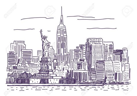 City Skyline Drawing Simple At PaintingValley Explore Collection Of City Skyline Drawing