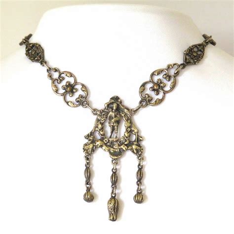 Vintage Italian Peruzzi Cini Renaissance Revival 800 Silver Vintage Antique Necklace Etsy