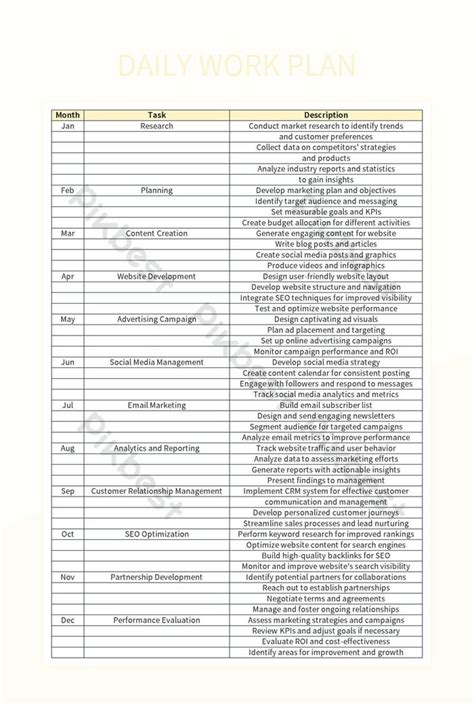 Crafting An Effective Daily Schedule For Optimal Productivity Excel