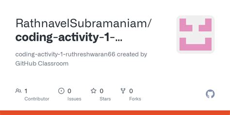 Github Rathnavelsubramaniam Coding Activity Ruthreshwaran Coding Activity