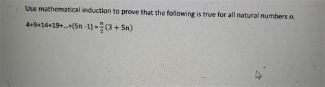 Solved Use mathematical induction to prove that the | Chegg.com