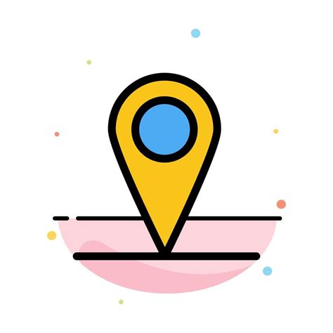 Location Map Interface Abstract Flat Color Icon Template 18011974 Vector Art At Vecteezy