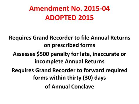 office of the right eminent grand recorder ppt download