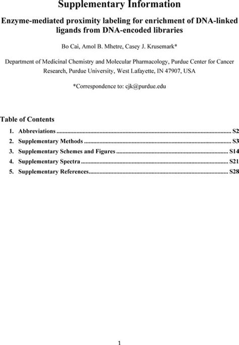 Enzyme Mediated Proximity Labeling For Enrichment Of Dna Linked Ligands From Dna Encoded