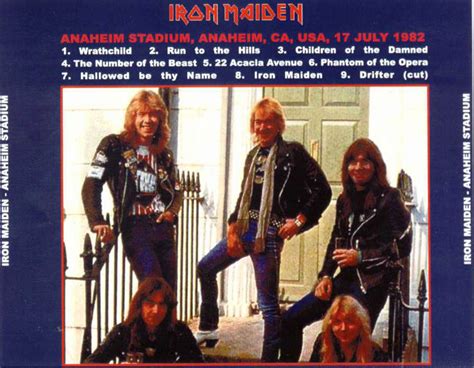 Iron Maiden Bootlegs Anaheim Stadium