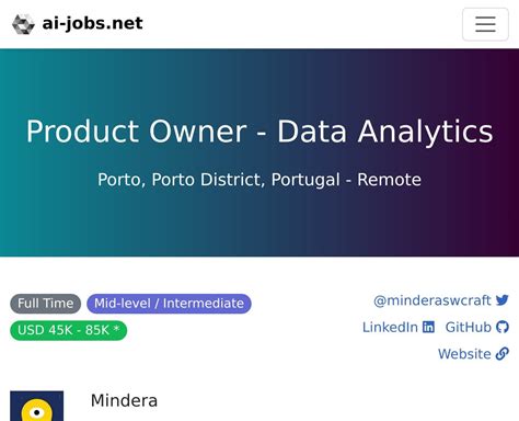 Hiring Product Owner Data Analytics Remote Raimljobs