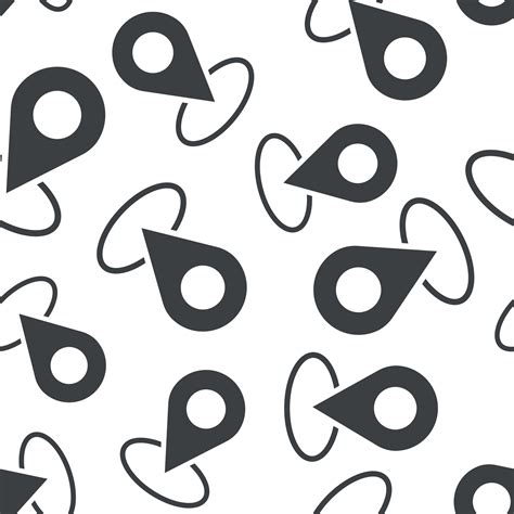 Pin Location Seamless Pattern Background Business Flat Vector