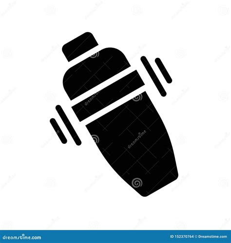 Cocktail Shaker Vector Illustration Beverage Solid Style Icon Stock Vector Illustration Of