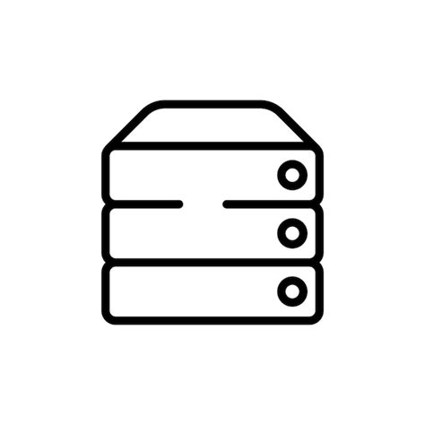 Premium Vector Technology Server Sign Symbol Vector