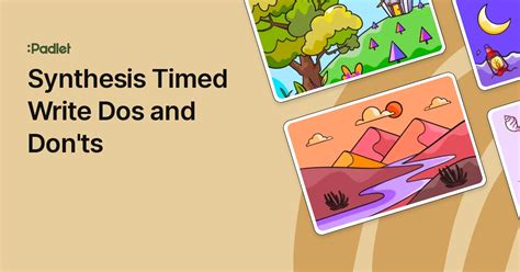Synthesis Timed Write Dos And Donts