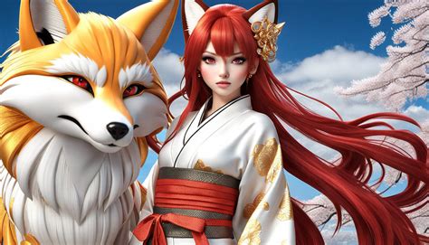 Kitsune Girl By Darkmoonlightning On Deviantart