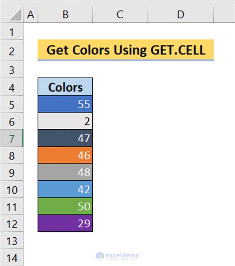 How To Get The Cell Color In Excel 2 Methods ExcelDemy