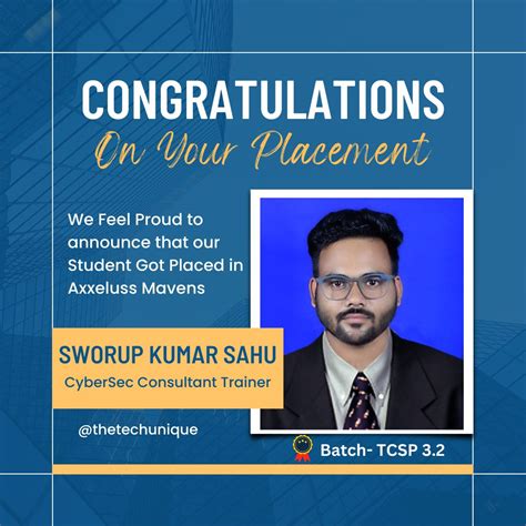 thetechunique academy on linkedin 🌟 congratulations mr sworup kumar